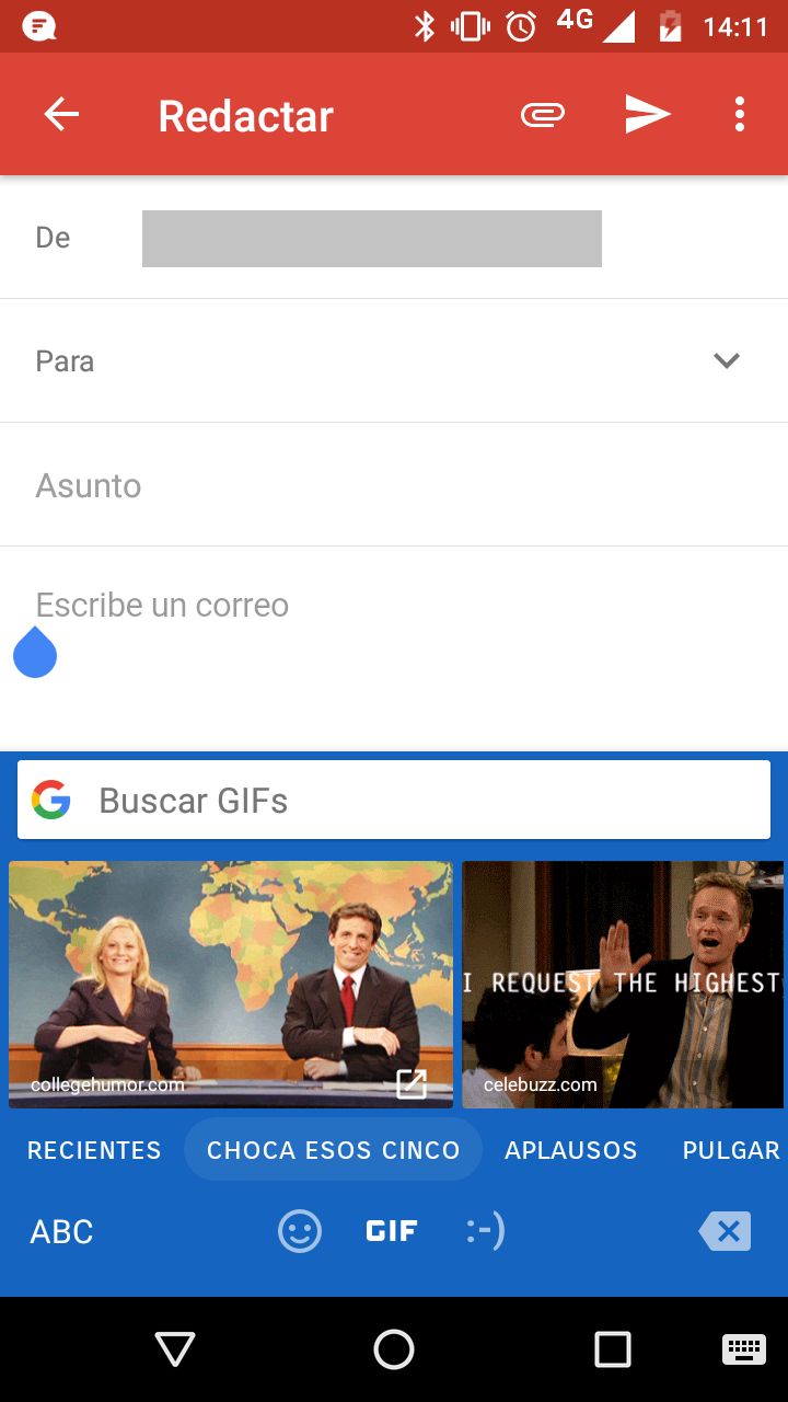 Ya se pueden enviar GIFs desde Gmail mediante de Gboard | Viatea