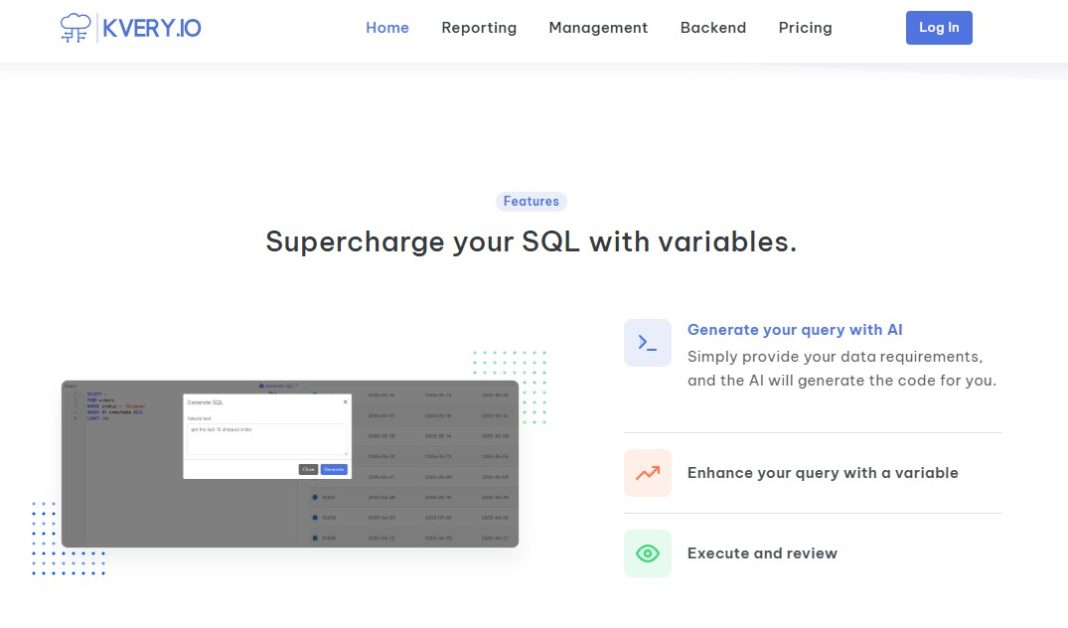 Cómo editar consultas SQL con IA: Conoce Kvery