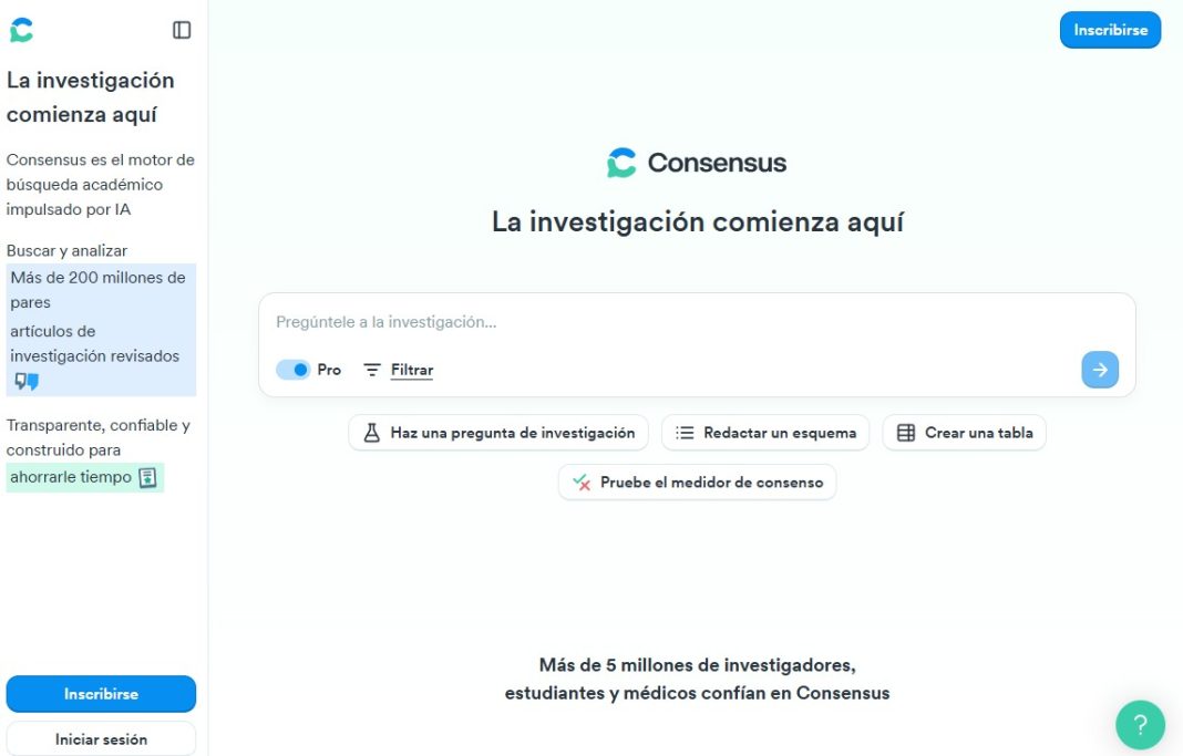 Cómo hacer investigaciones con IA: Descubre Consensus AI