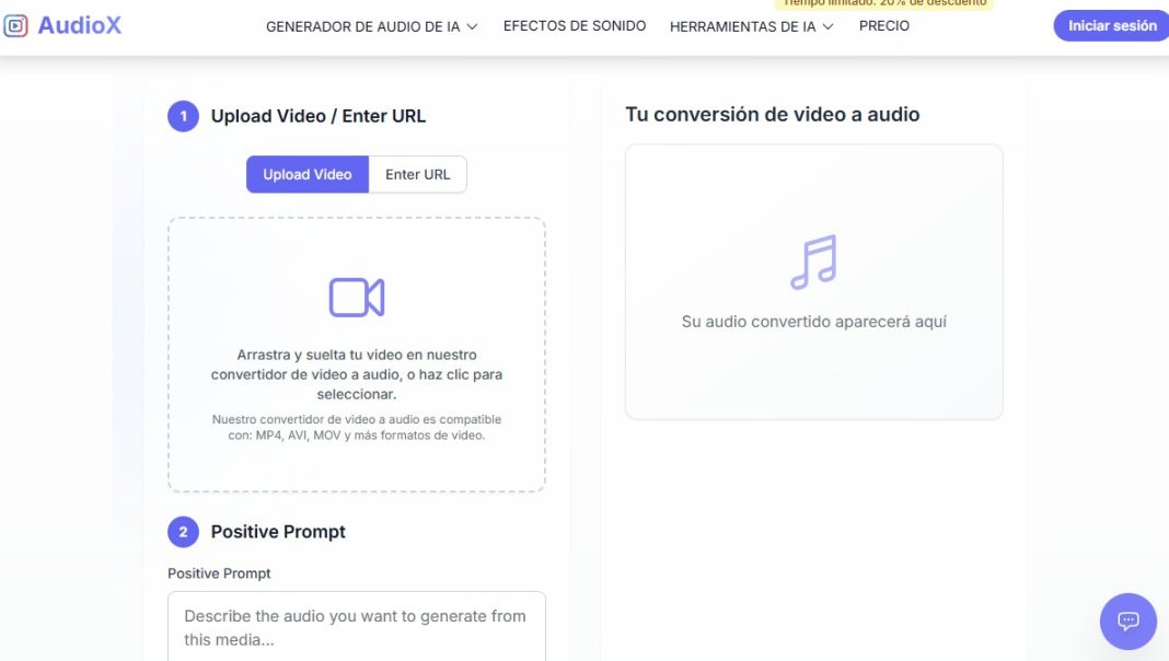 Cómo convertir videos en audios con IA: Conoce AudioX
