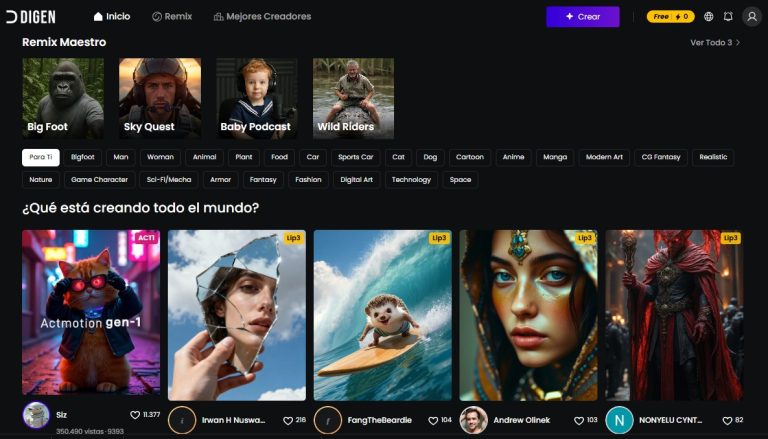 Cómo crear videos de alta resolución con IA: Conoce Digen